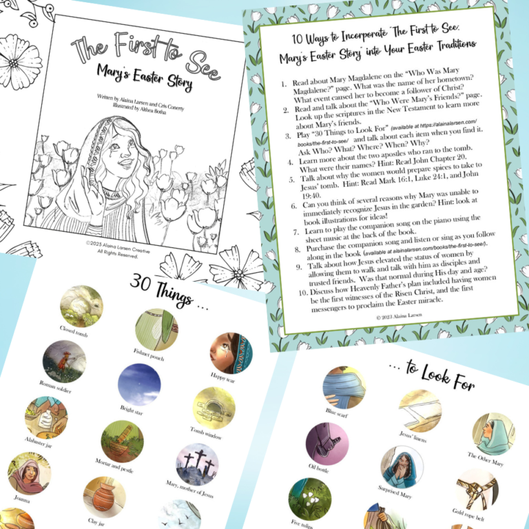 The First to See - Activity Pages - Alaina Larsen Creative